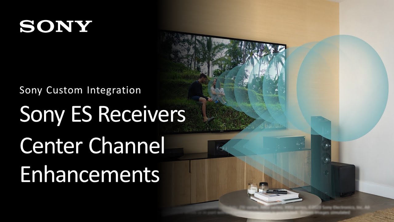 Sony ES Receiver Center Channel Enhancement Walkthrough - YouTube