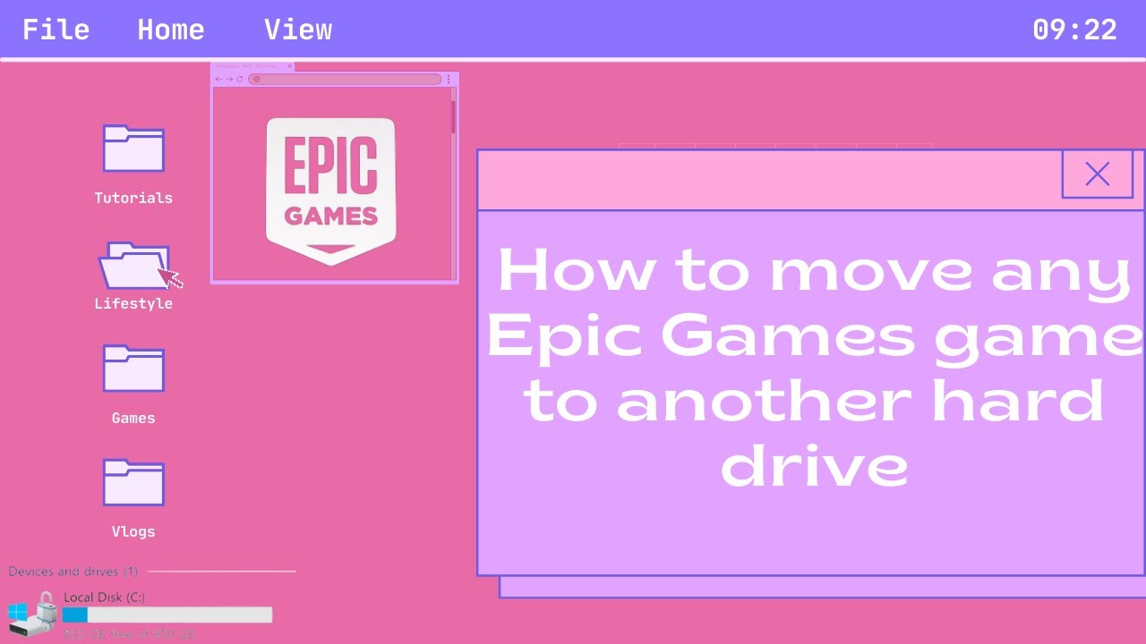 How To Move Any Epic Games Game To Another Hard Drive (2024) - YouTube