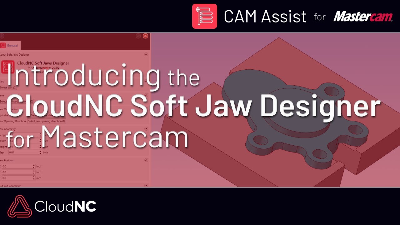 Introducing the CloudNC Soft Jaw Designer for Mastercam - YouTube