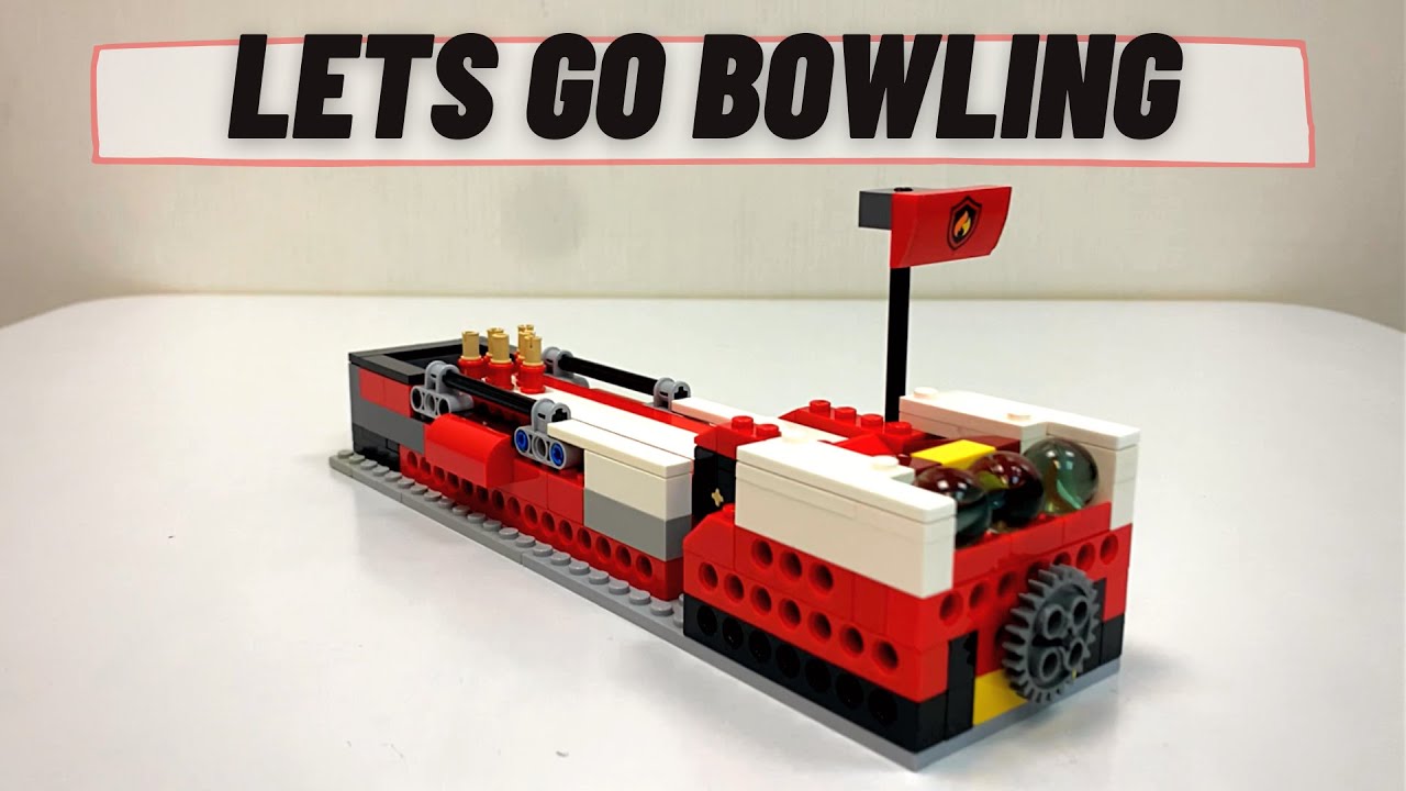 Building Simple Working LEGO Bowling Lane - YouTube