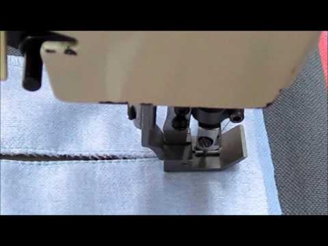 Central cutting device for Brother twin needle sewing - YouTube