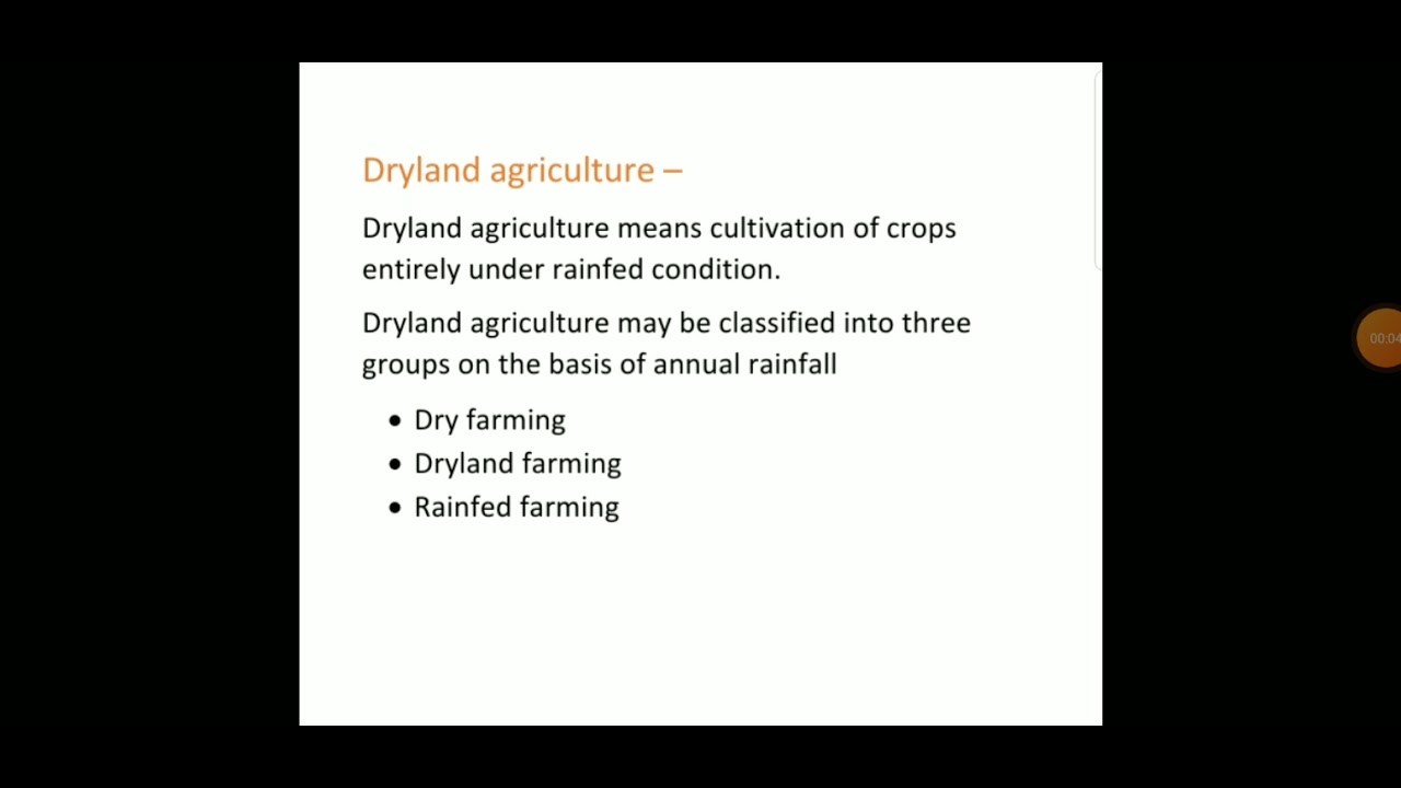 Dryland agriculture and its types ( dry farming , dryland farming ...