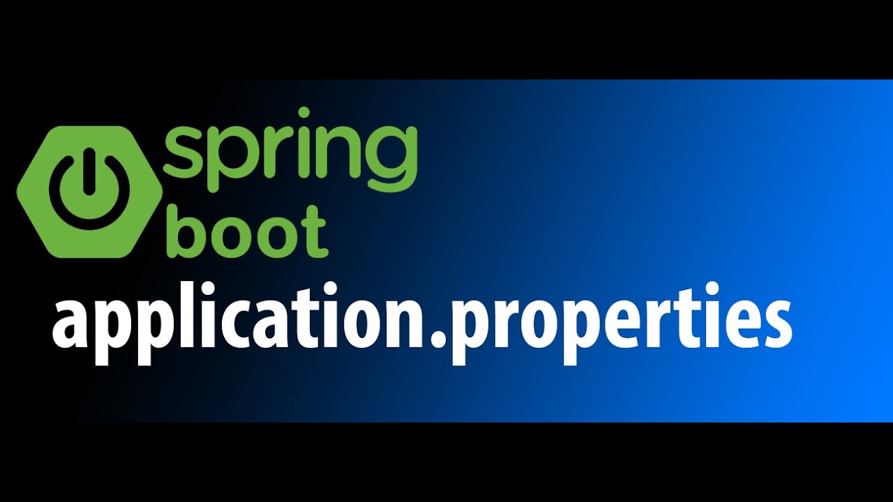 What is the Spring Boot applications.properties? - YouTube