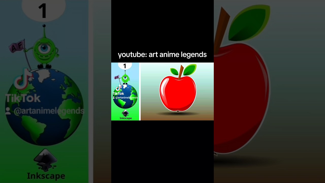 shorts art anime legends: inkscape tutorial Italiano # 1 - YouTube