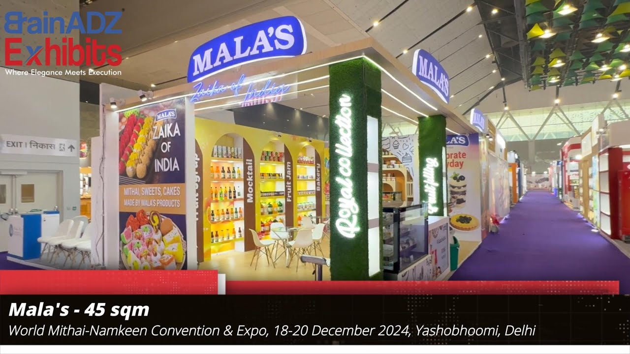 Mala’s Eye-Catching Stall at WMNC 2024 by BrainADZ Exhibits - YouTube