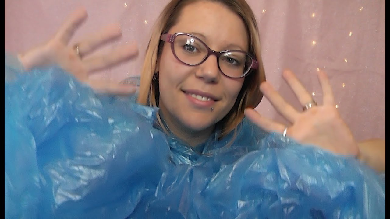ASMR 🥼 PLASTIC CRINKLE APRON AND TINGLY GLOVE SOUNDS 🧤 Wearing 20 ...
