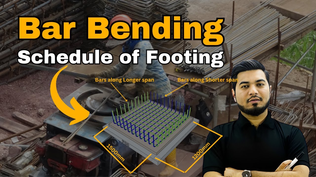 Bar Bending Schedule of Footing || फ़ुटिंग का बार झुकने का शेड्यूल ...