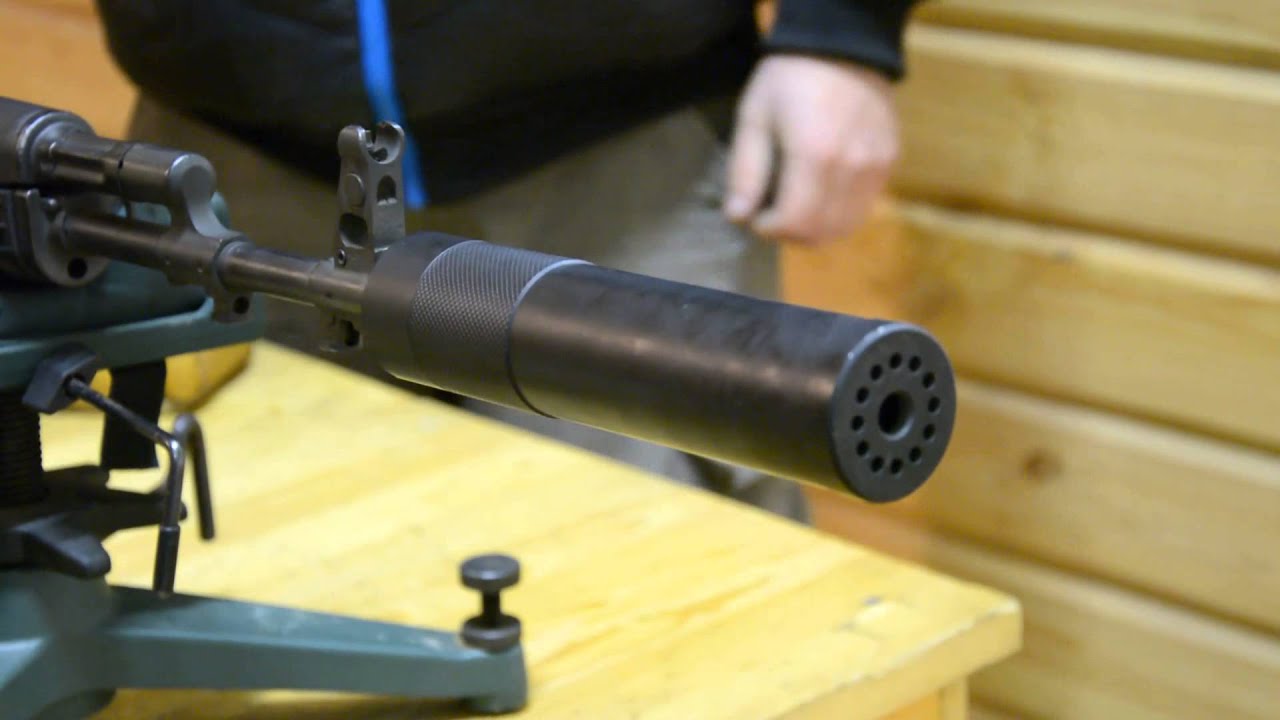 Russian quick detachable suppressor for AK - YouTube