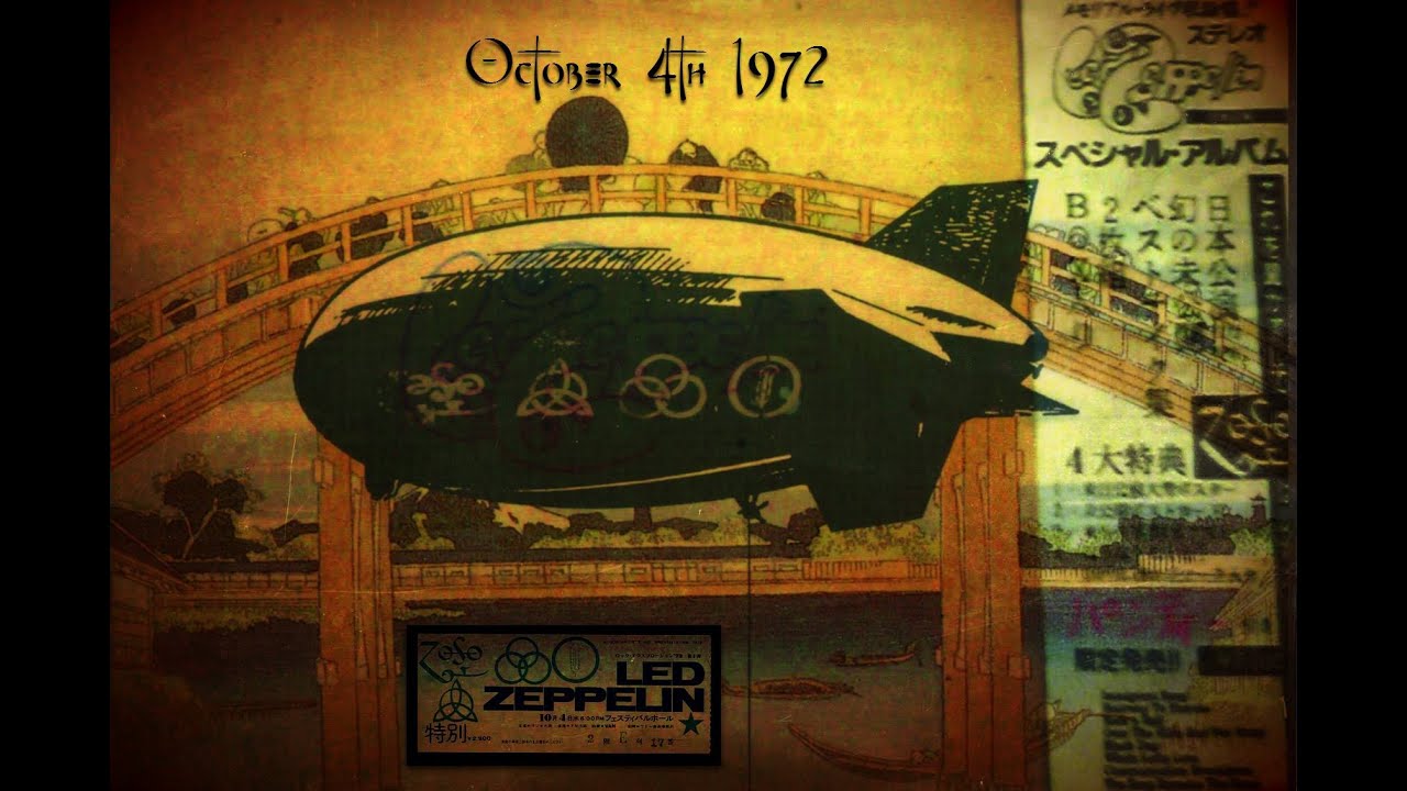 Led Zeppelin live - Dazed in Japan - 4th October 1972 - YouTube