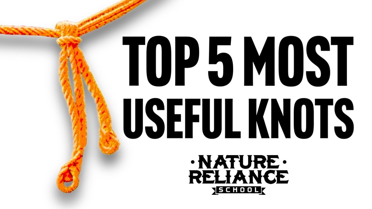 Top Five Useful Knots for camping, survival, hiking, and more - YouTube