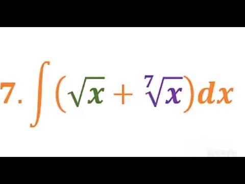 Resolviendo la Integral de (√x+7√x) dx - Guía de Cálculo Diferencial e ...