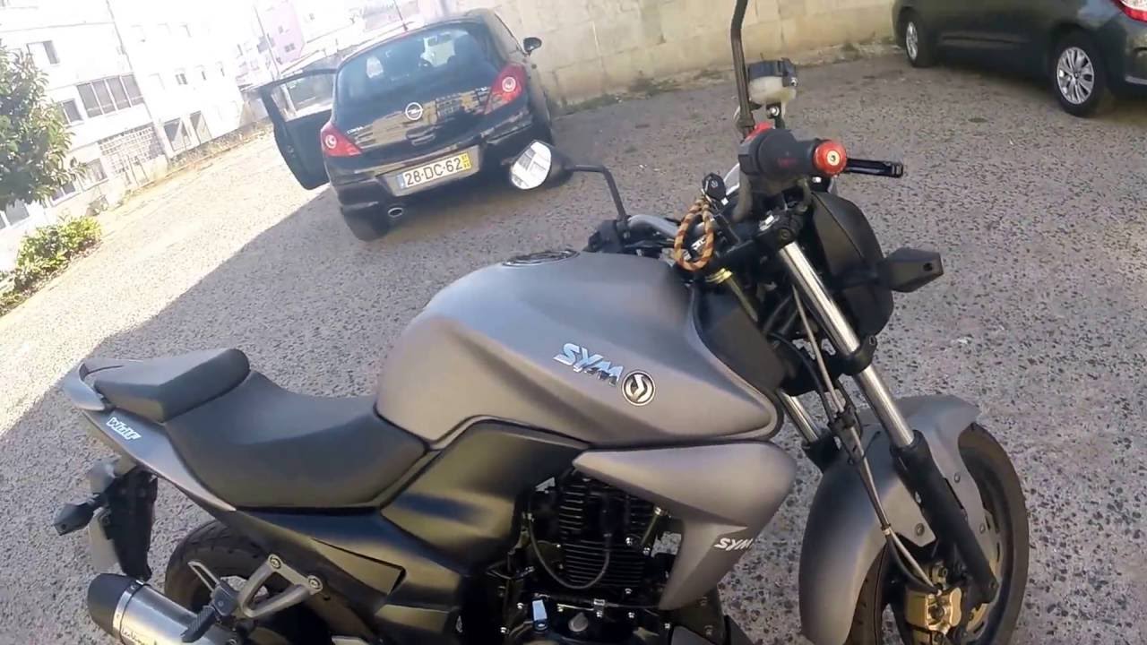 Sym Wolf 125cc sound test leovince - YouTube