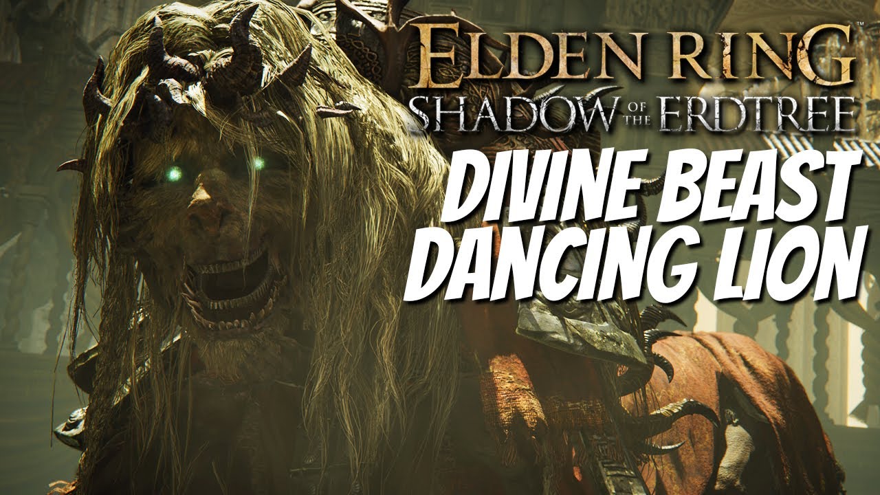 Thrashing the Divine Beast Dancing Lion in Elden Ring Shadow of the ...