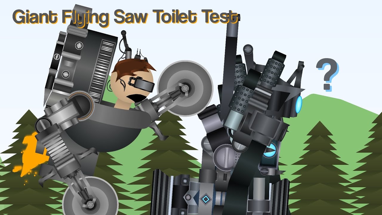 Giant Flying BuzzSaw Toilet Test || Skibidi Toilet 💀 - YouTube