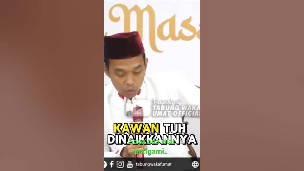 Saya ada niat poligami #uas #uah #islam #ngaji #ramadhan2025 #ramadhan #puasa #sahur #muslim ...