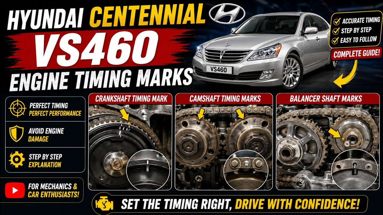Hyundai Centennial VS460 Engine Timing Marks / Hyundai Centennial ...