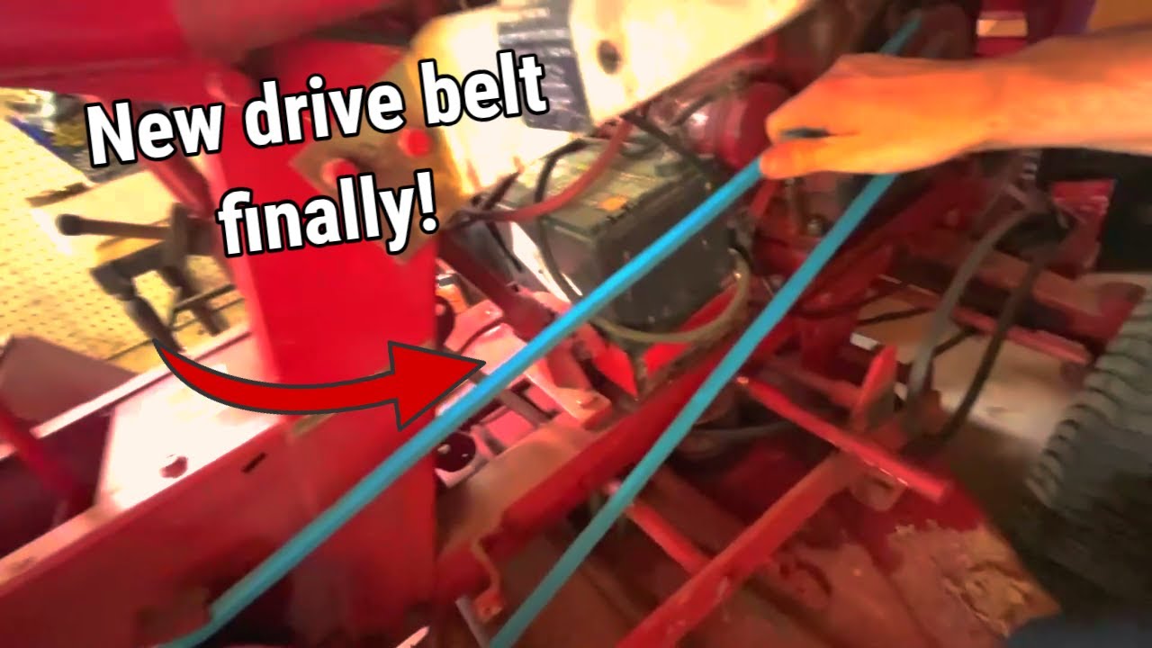 New Drive Belt For The Wheel Horse FINALLY YouTube