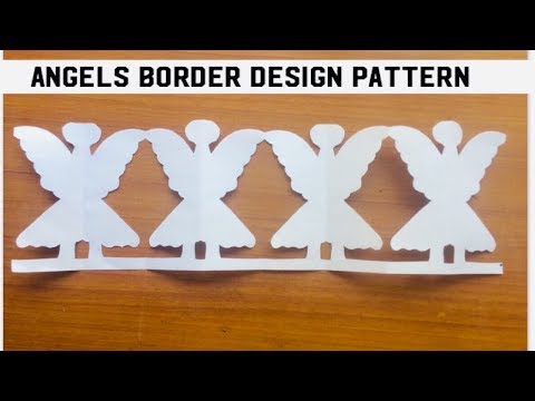 DIY Christmas decoration ideas/paper angels/paper design border pattern/birthday party decoration
