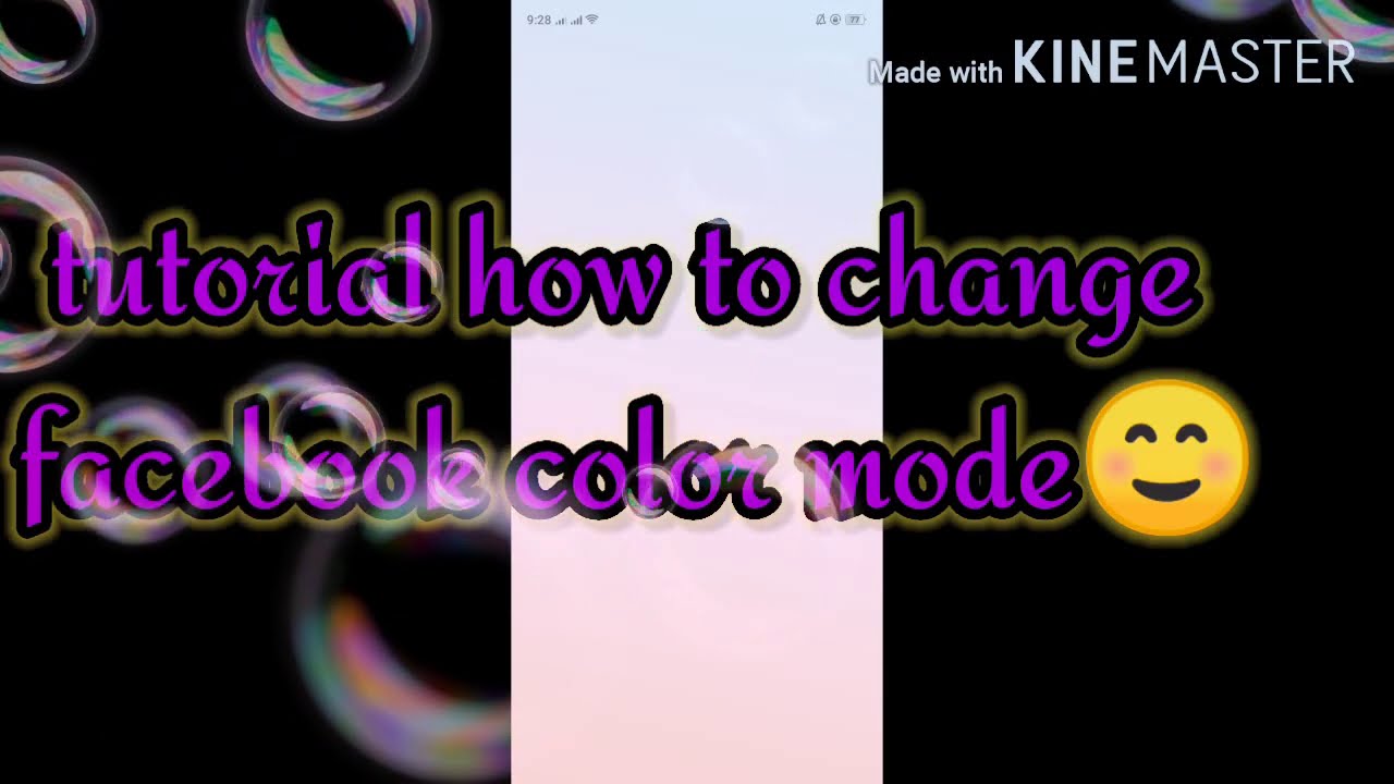 Tutorial how to change Facebook Color mode - YouTube