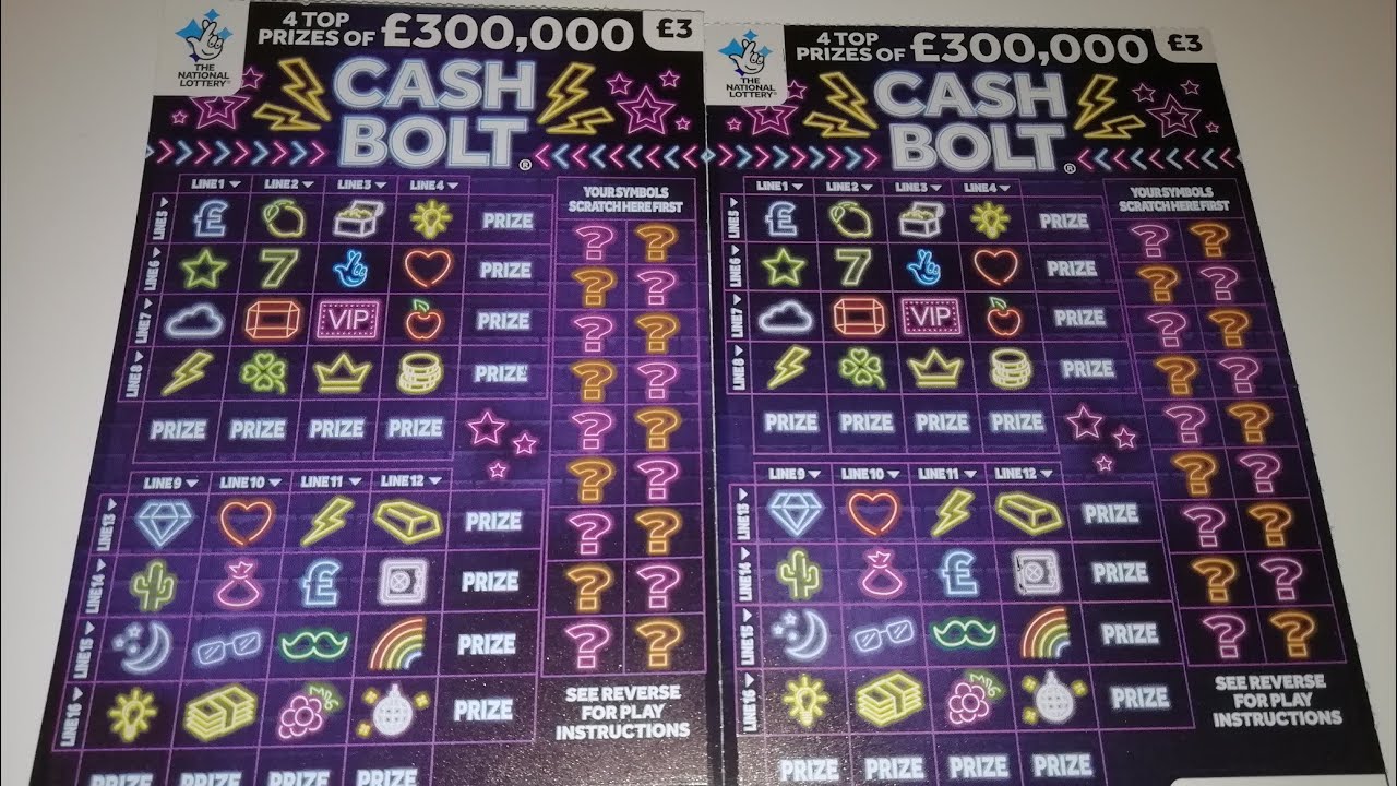 £3 Cash Bolt Scratch Cards. Lucky or Not?🍀🍀🍀 - YouTube