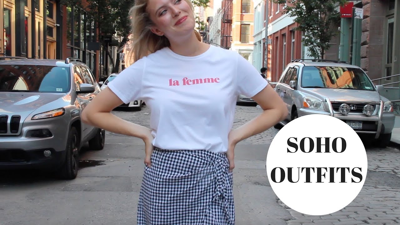 Outfits in SOHO // NYC Summer - YouTube