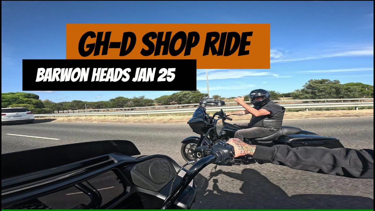 Geelong H-D Barwon heads shop ride - Jan 2025 - YouTube