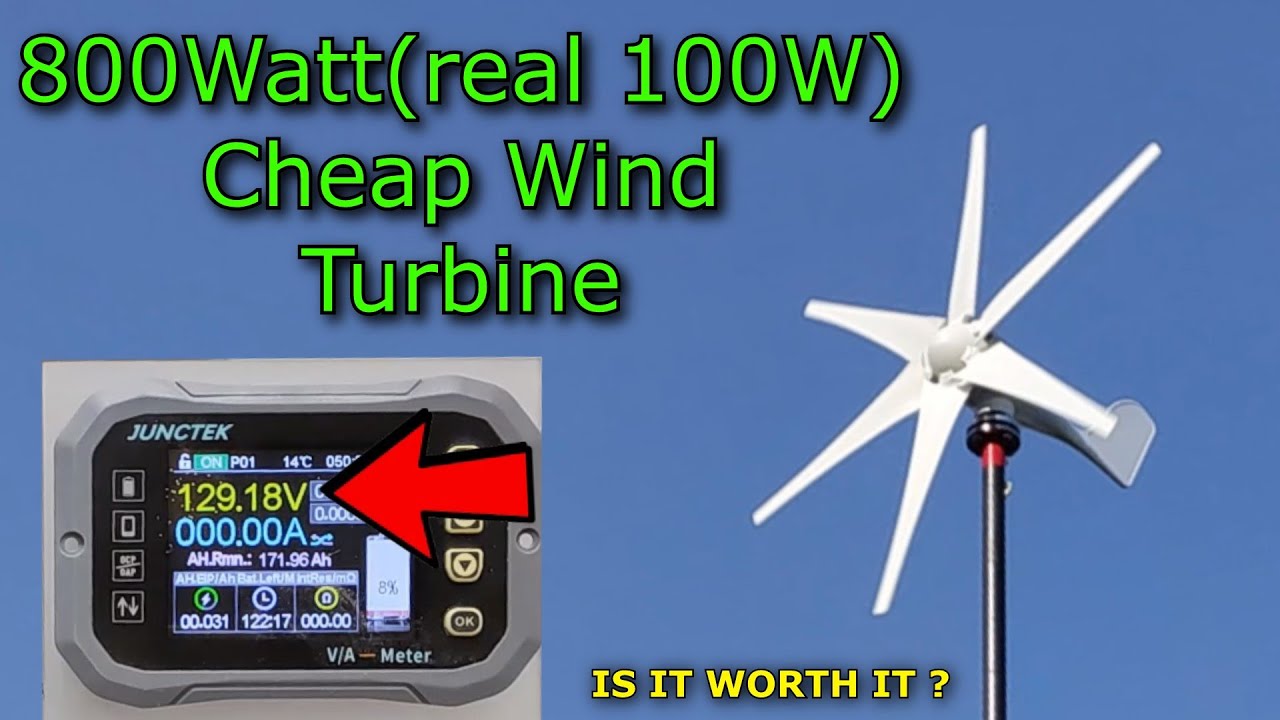 800W Wind Turbine Review and Test 💰 Cheap Wind Turbine | IS IT WORTH IT ...