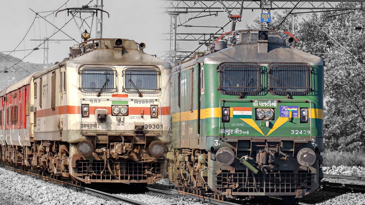 "Unbelievable Train Race 🤯 WAG9 VS WAP7 | Speed Battle Begins!" - YouTube