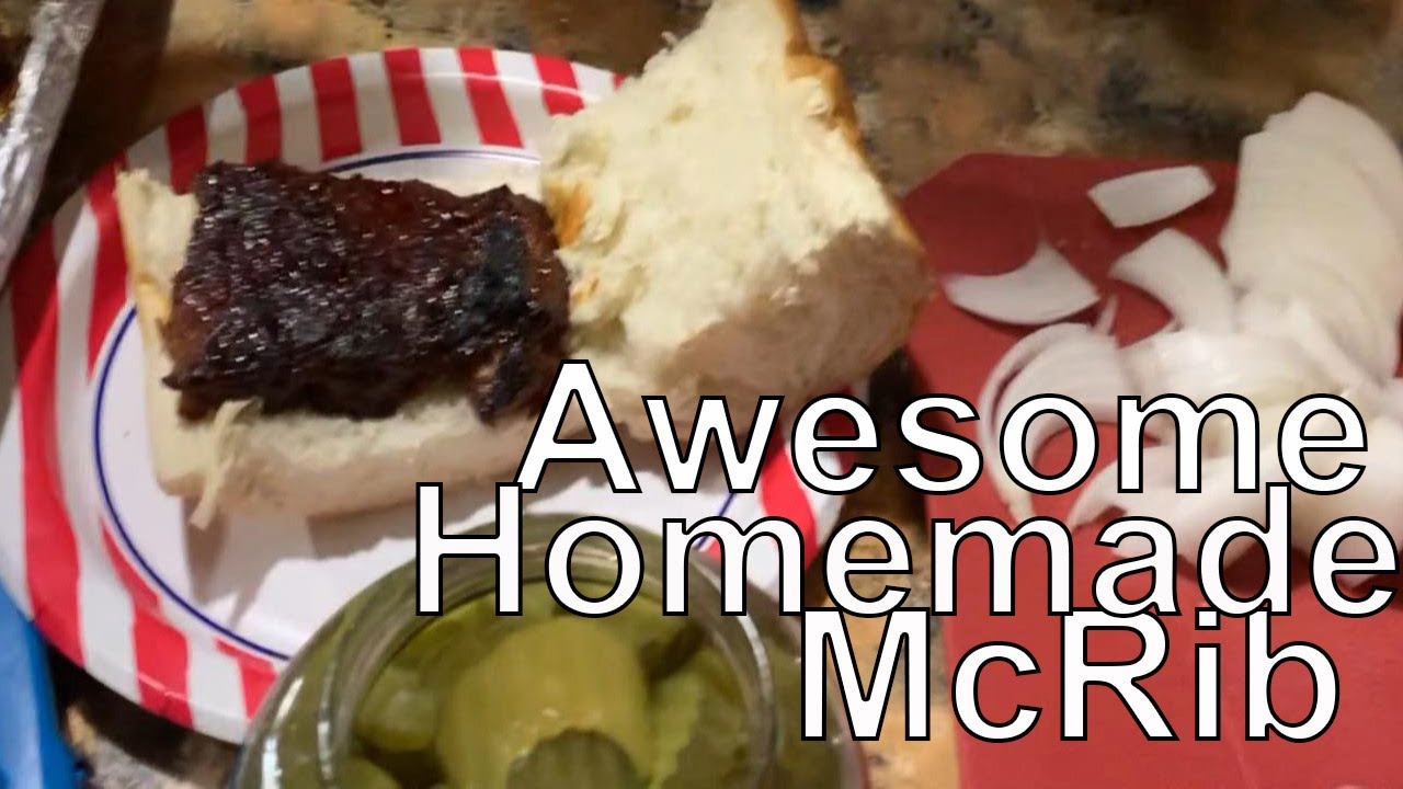 Awesome Homemade McRib! - YouTube