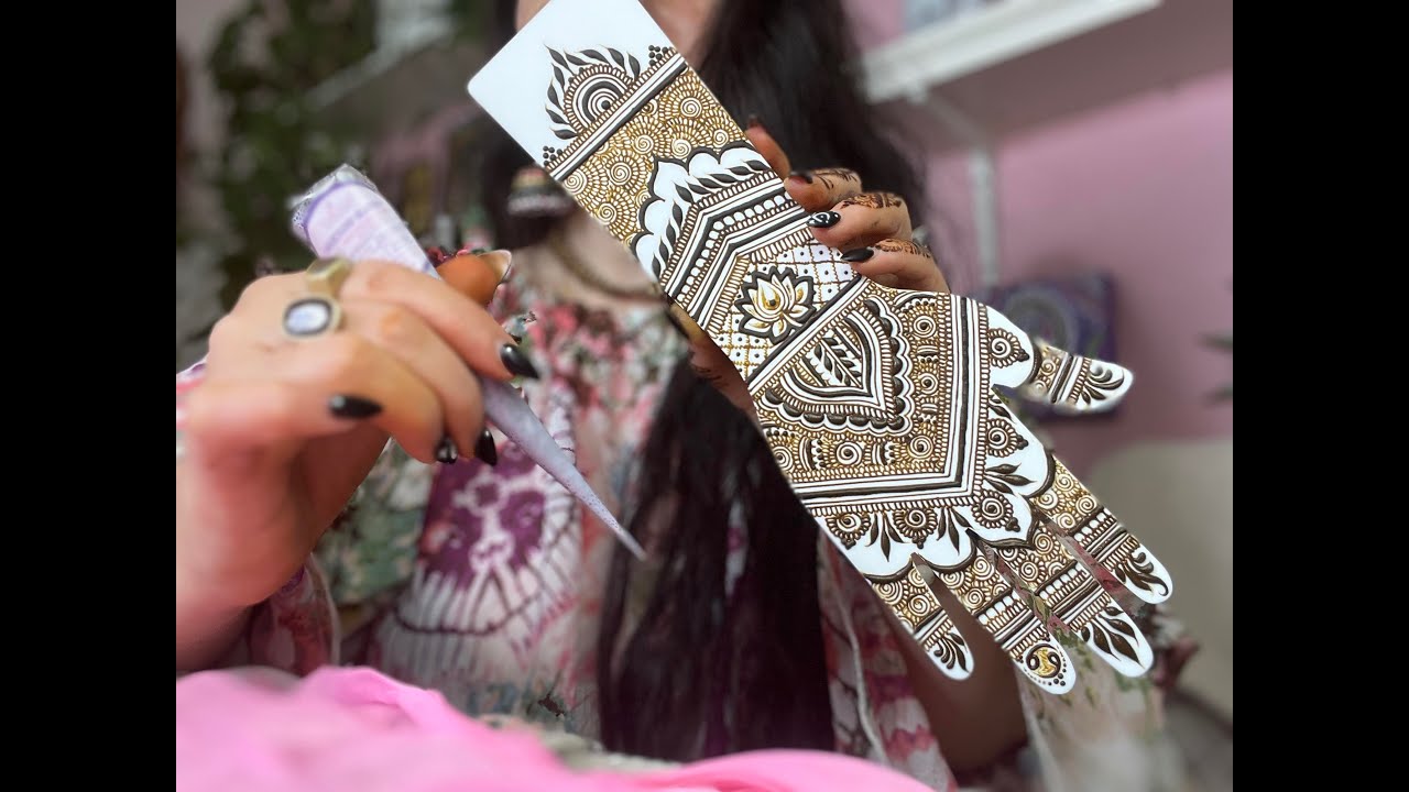 See A Full Hand Henna Design Come To Life In Real Time! - YouTube