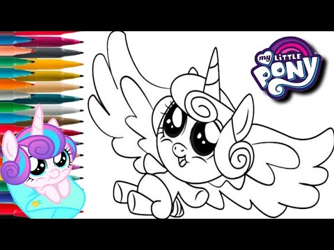 Flurry Heart drawing 🖌️🎨 | My little pony Cartoons | #episode128 ...