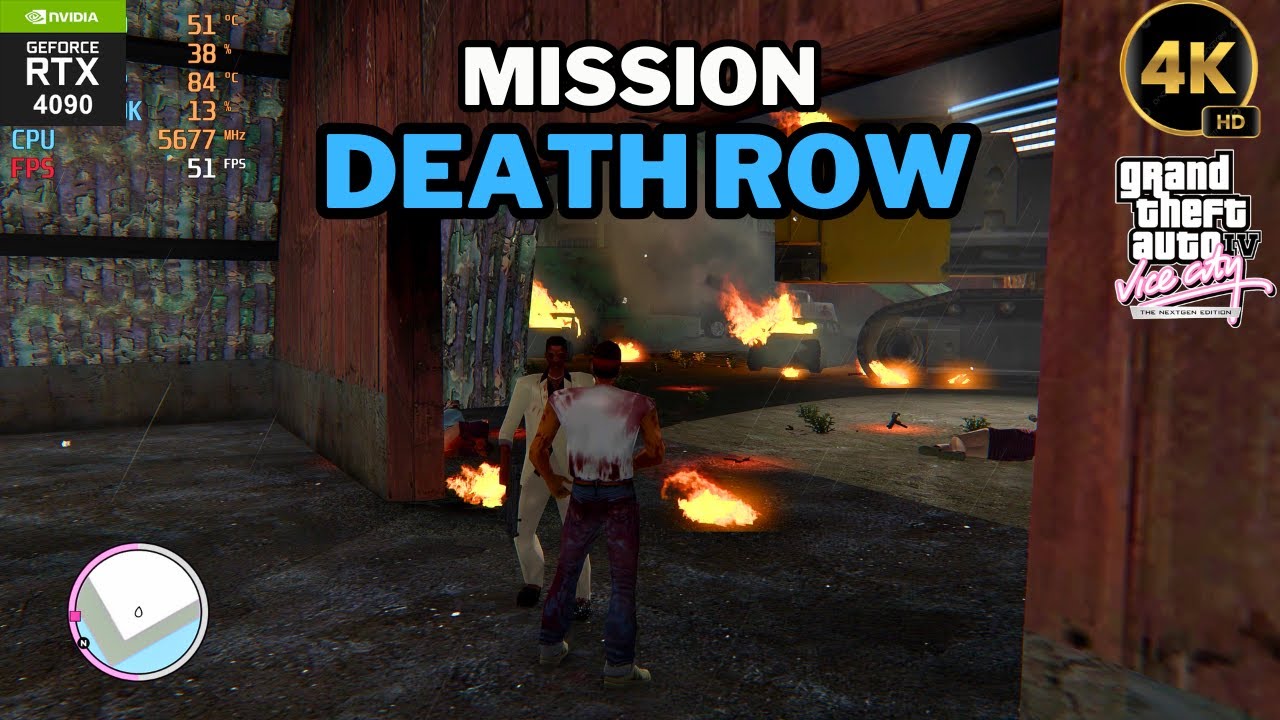 Rescue Mission Gone Wild! | GTA Vice City Death Row in 4K Ultra RTX ...