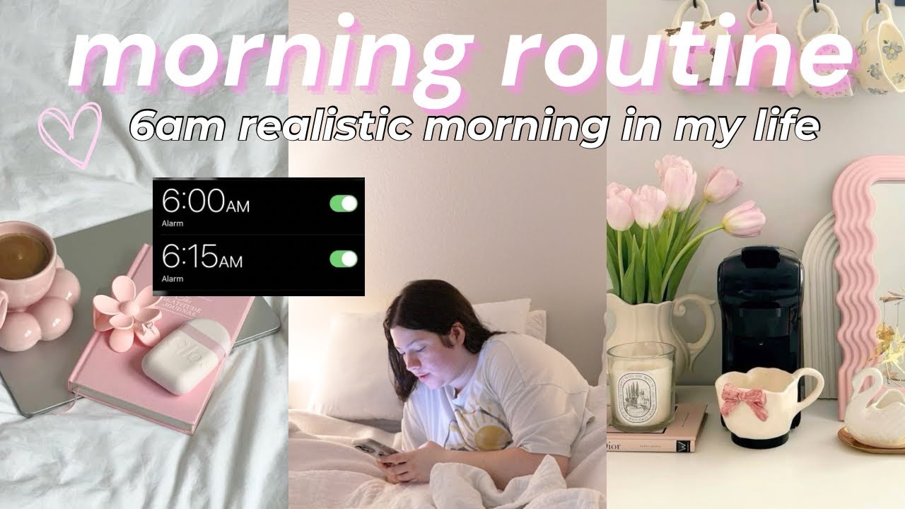 6AM SUMMER MORNING ROUTINE 2024 | realistic routine, skincare, healthy ...