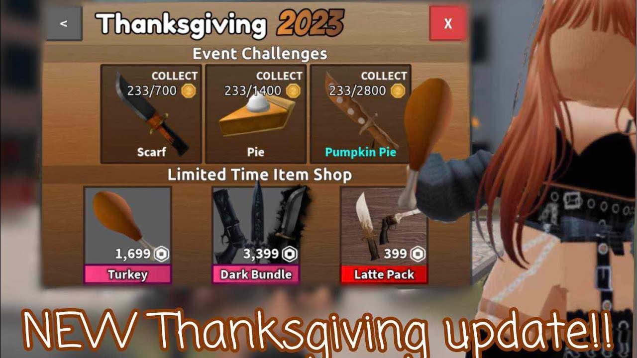 New mm2 thanksgiving update!! #mm2 - YouTube