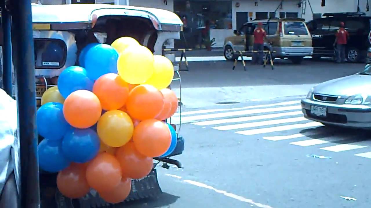 Jeepney with Balloons, Manila Philippines - YouTube