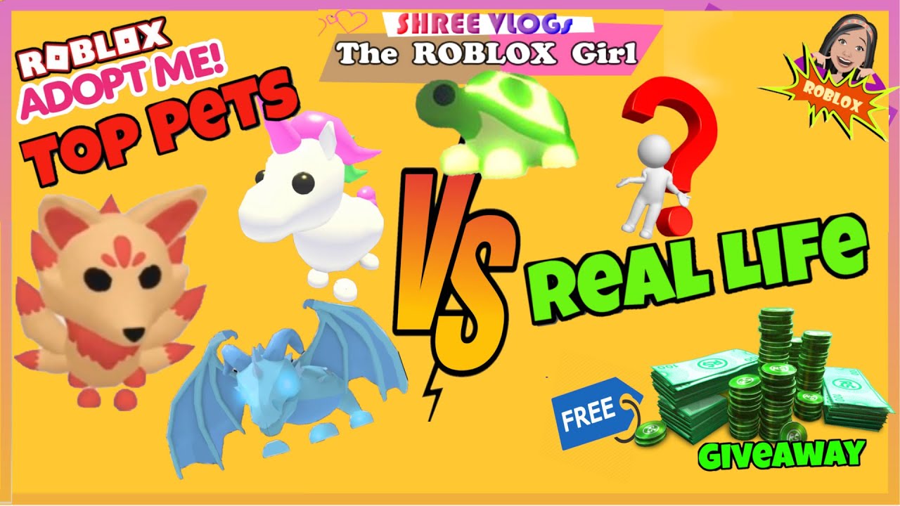⏱️ 🐶 Roblox Adopt Me Pets in Real Life 🦄 ! Top Adopt Me Pets in Real ...