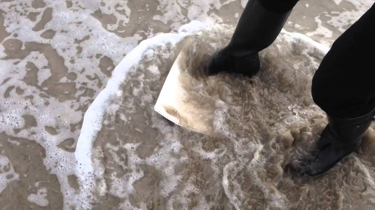 Sand and Water on the Beach making Artwork with Nature in Brooklyn, Ink ...