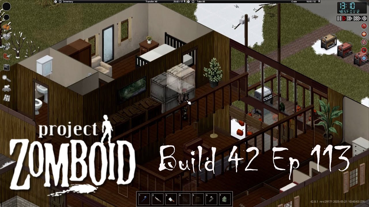 Project Zomboid Build 42 Ep 113 | Setting up storage containers and ...