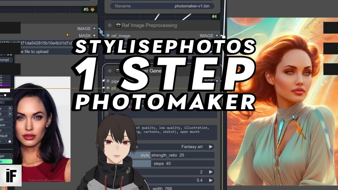 PhotoMaker Stylise your photos In one step - YouTube