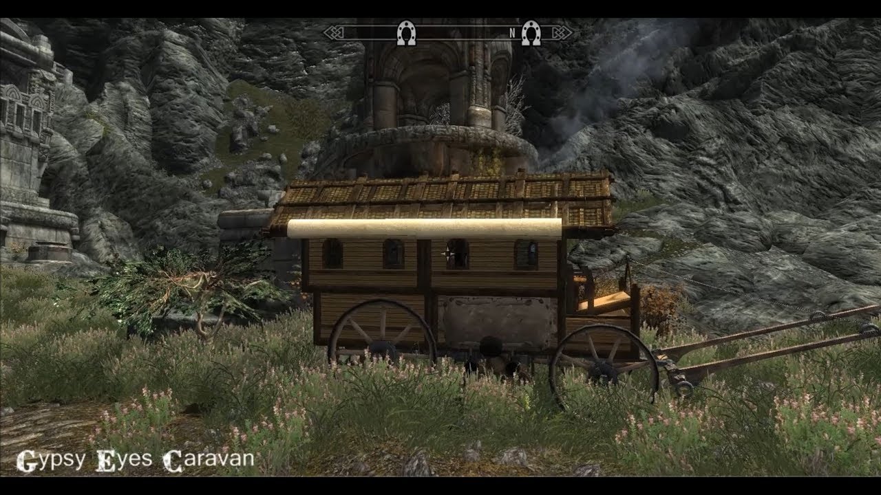 Gypsy Eyes Caravan - Skyrim House Mod - YouTube