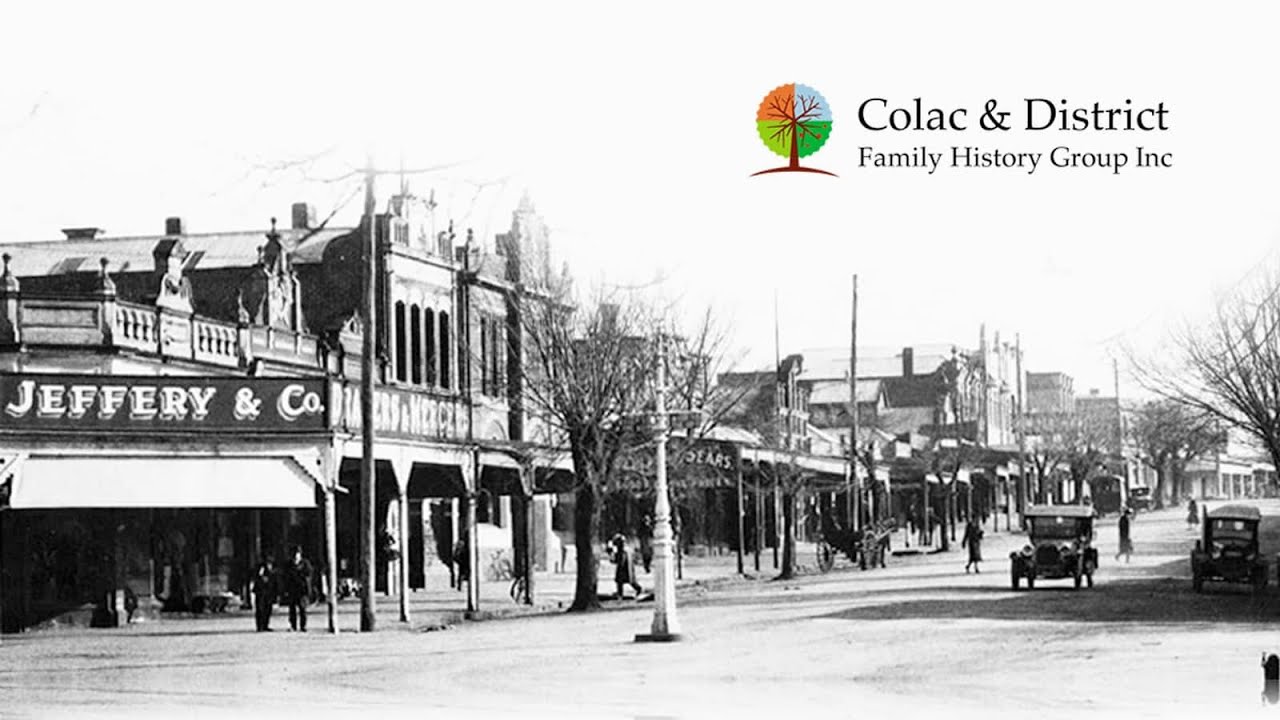 Colac and District Family History Group - YouTube