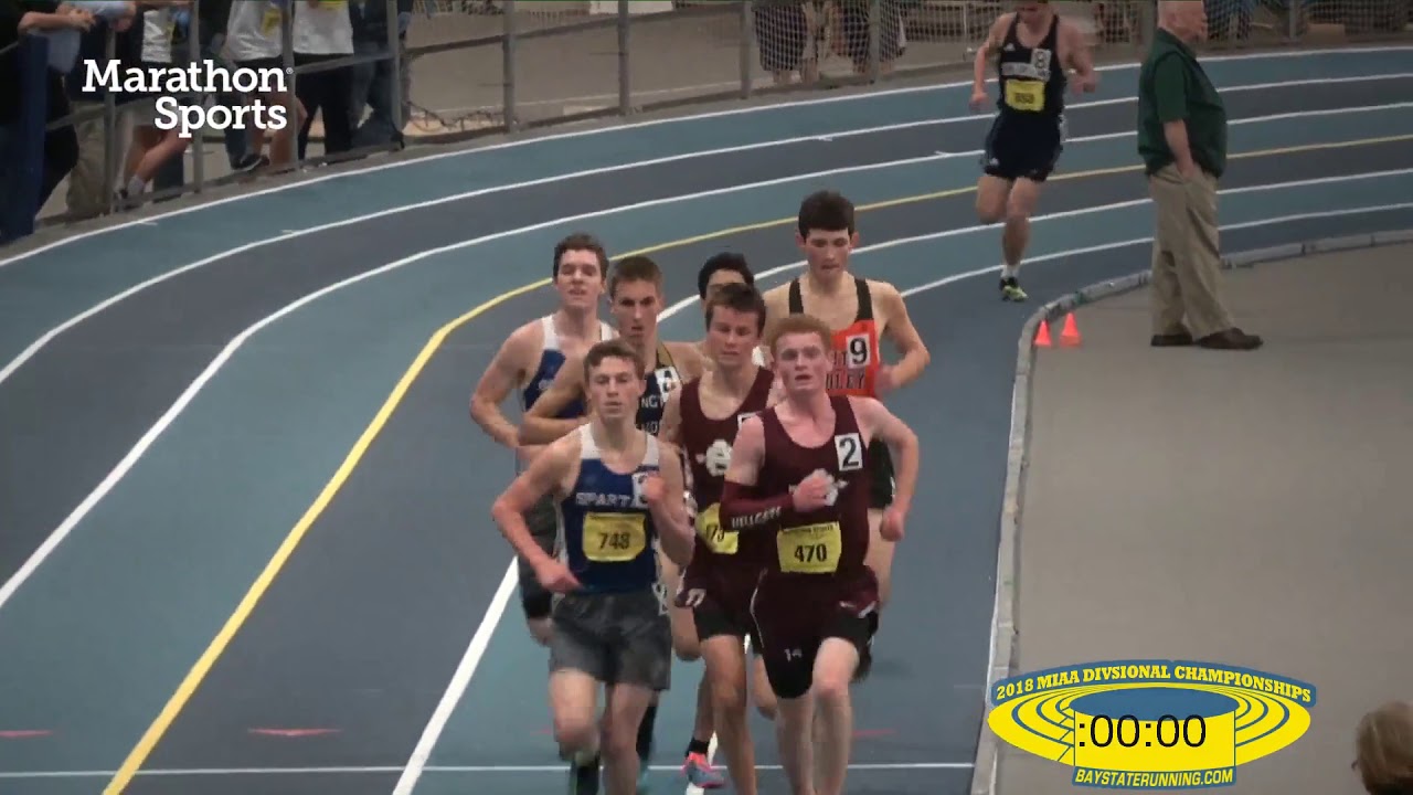Andrew Cabral running in the 2018 MIAA Div 5 Championships 2 mile race ...