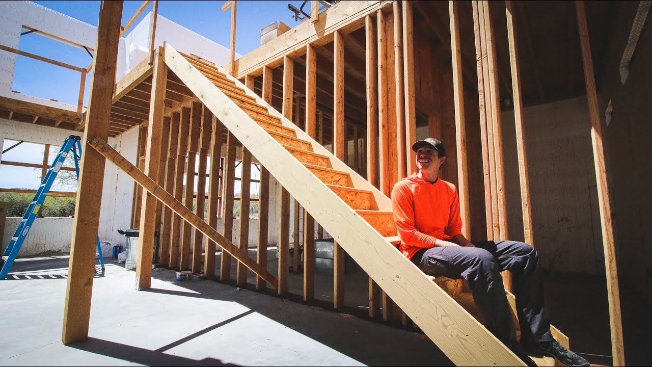 BUILDING A $500 SET OF STAIRS | Full Timelapse - YouTube