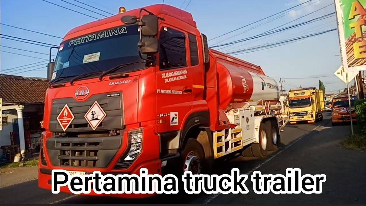 pertamina truck trailer - YouTube