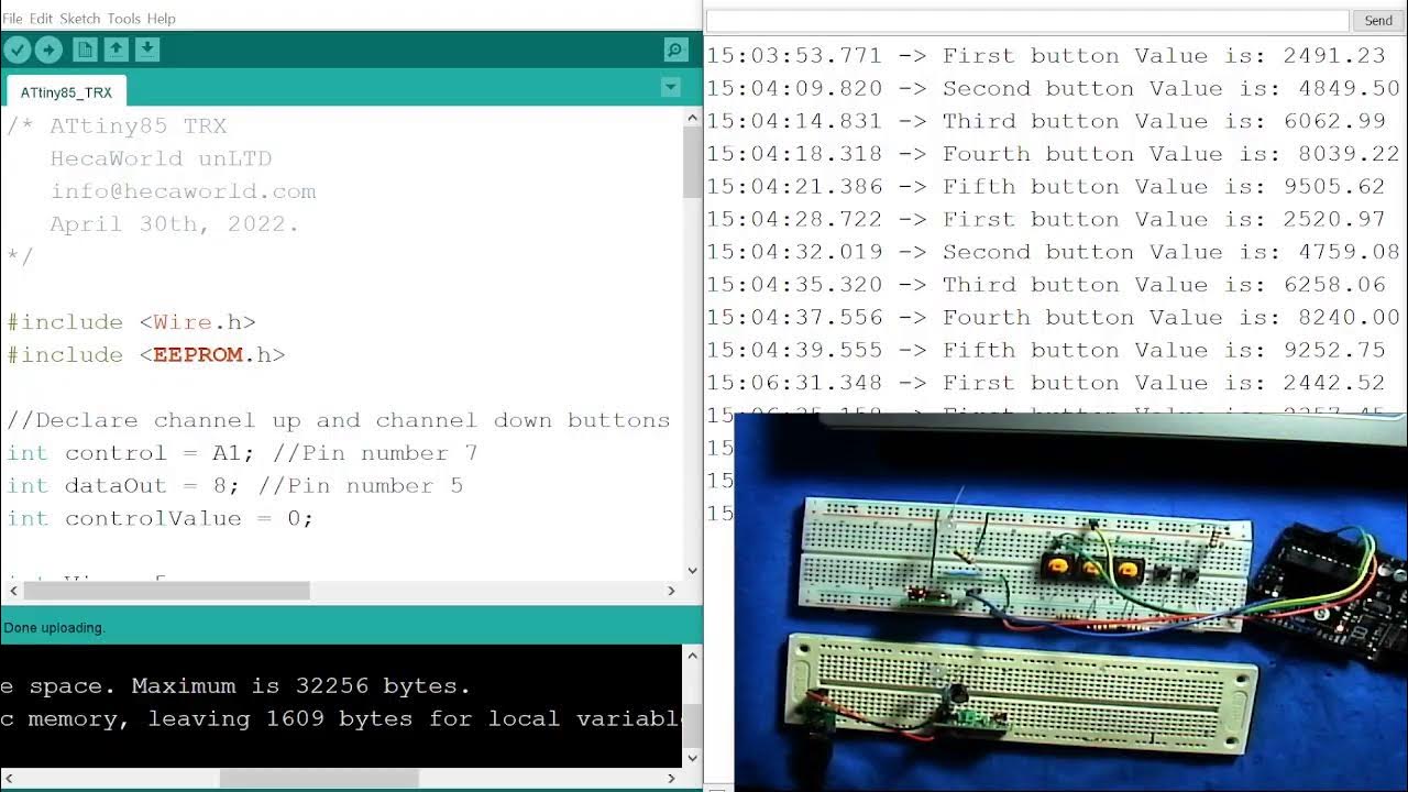 Easy DIY 433MHz Transceiver with Arduino Uno | Remote Data Transfer ...