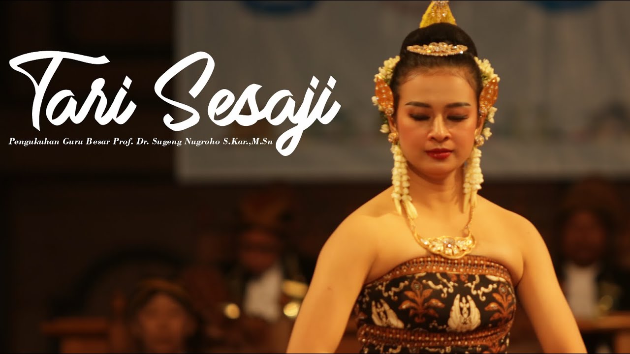 Tari Sesaji // PENGUKUHAN GURU BESAR Prof. Dr. Sugeng Nugroho S.Kar.,M.Sn. 🇮🇩 - YouTube
