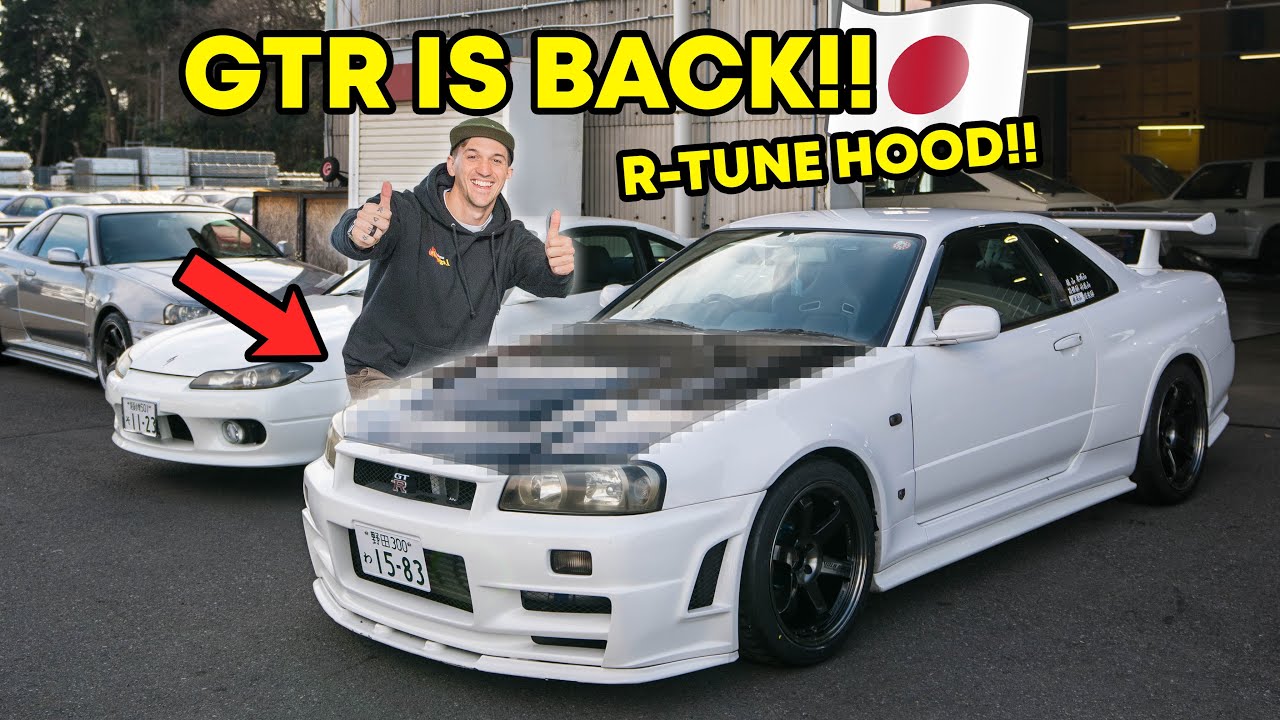 Getting My DREAM R34 GTR in Japan & Installing CARBON FIBER NISMO HOOD ...