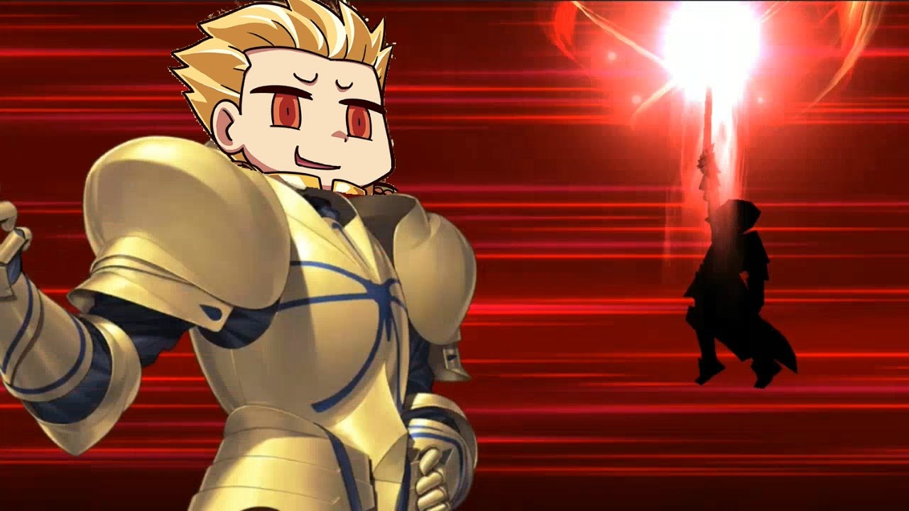 FGO - Black Gilgamesh - Noble Phantasm + EX attack [Bug] - YouTube