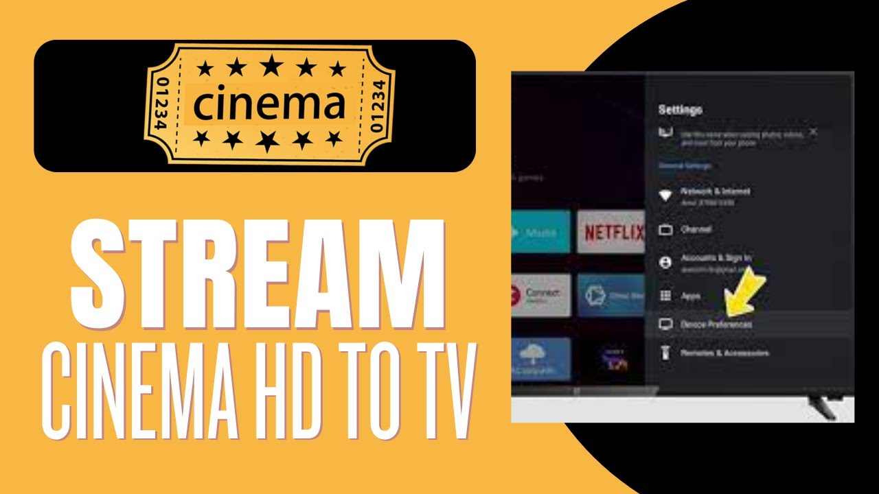 How To Stream Cinema HD To TV - YouTube