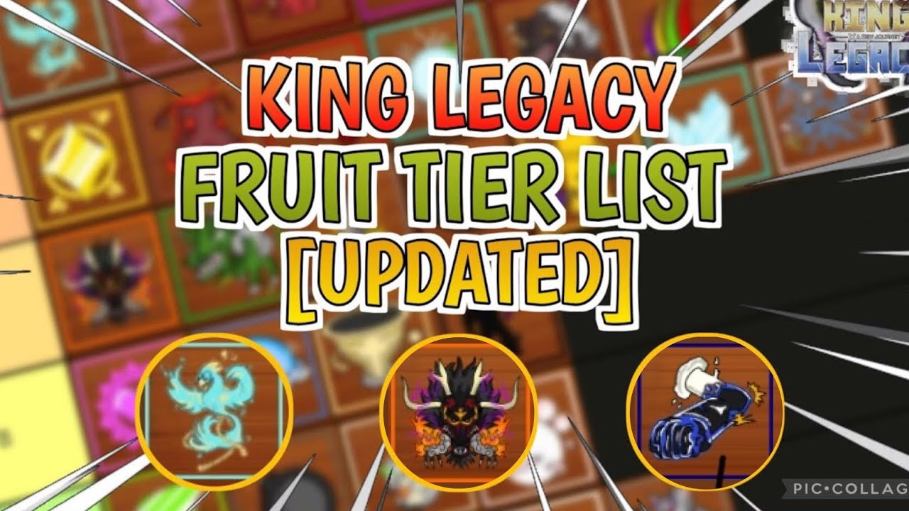 RANKING EVERY DEVIL FRUIT IN KING LEGACY | KING LEGACY - YouTube